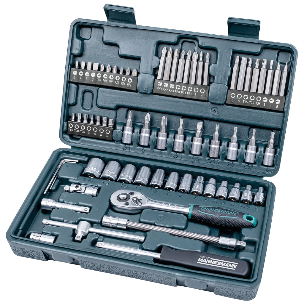 65-tlg. Steckschlüsselsatz 1/4"